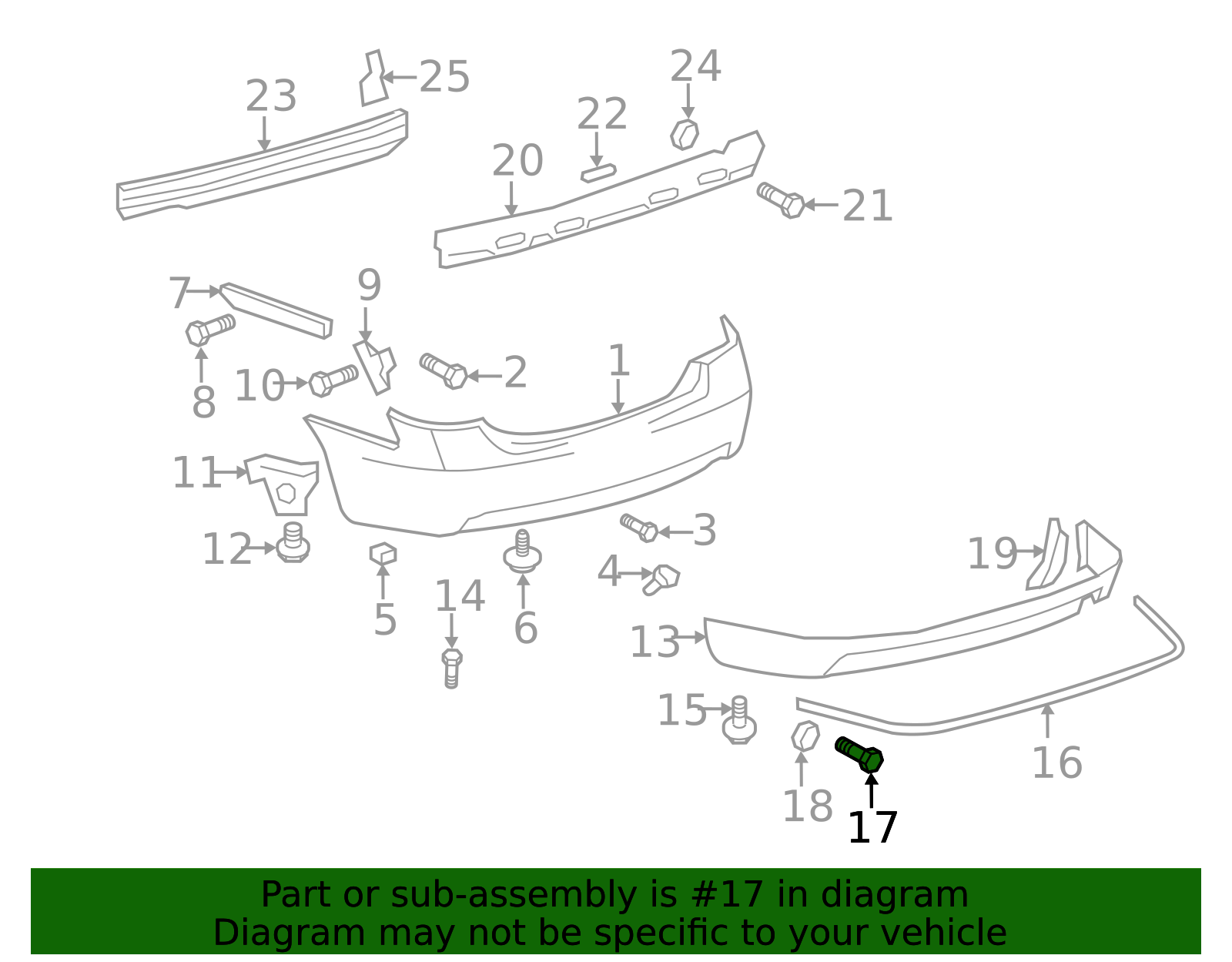 2000-2011 Toyota Front Spoiler Bolt 90109-06304 | Toyota Parts Center