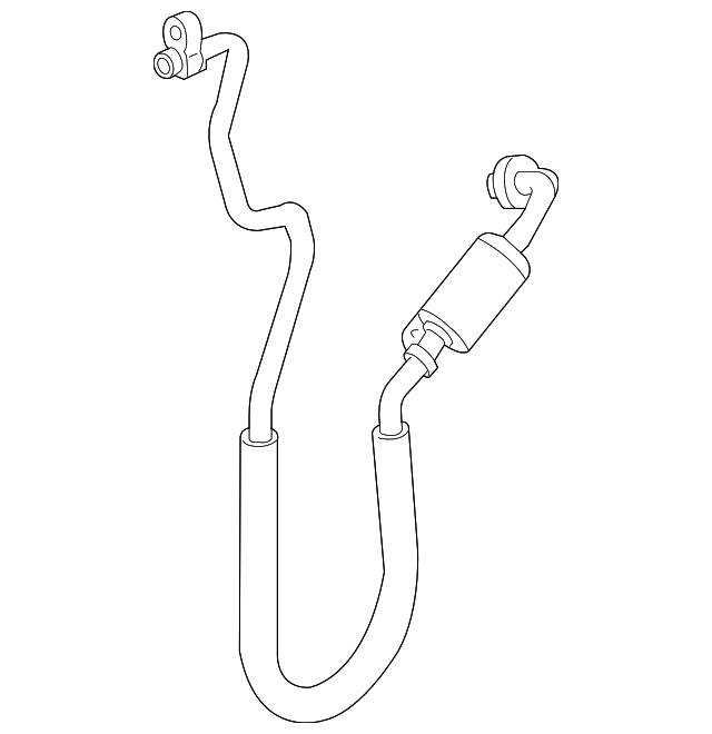 2014-2016 Land Rover LR4 A/C Refrigerant Suction Hose LR052190 ...