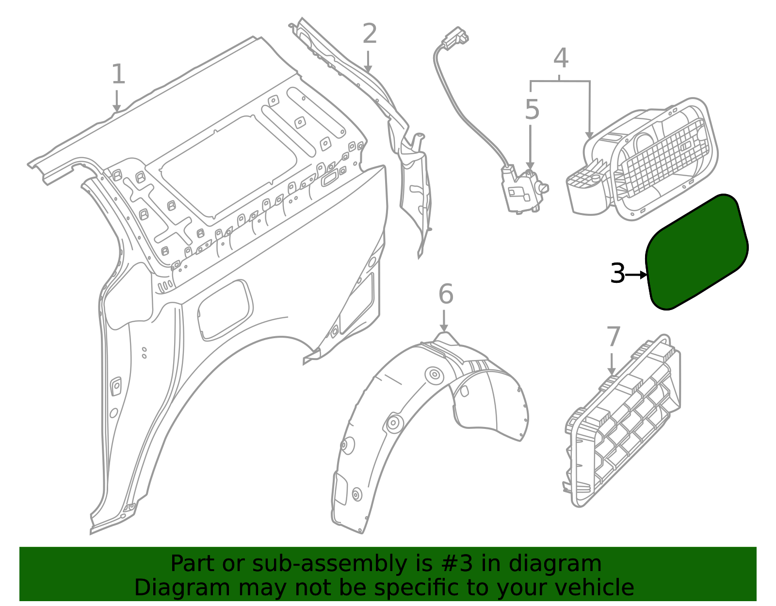 69511r0000 - Kia Fuel Door Performance Auto Parts