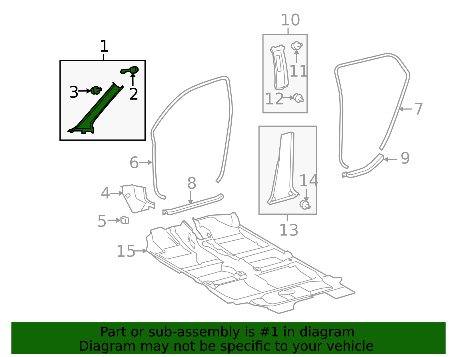 Body A-Pillar Trim Panel 62211-52200-B0 | Toyota Parts Center