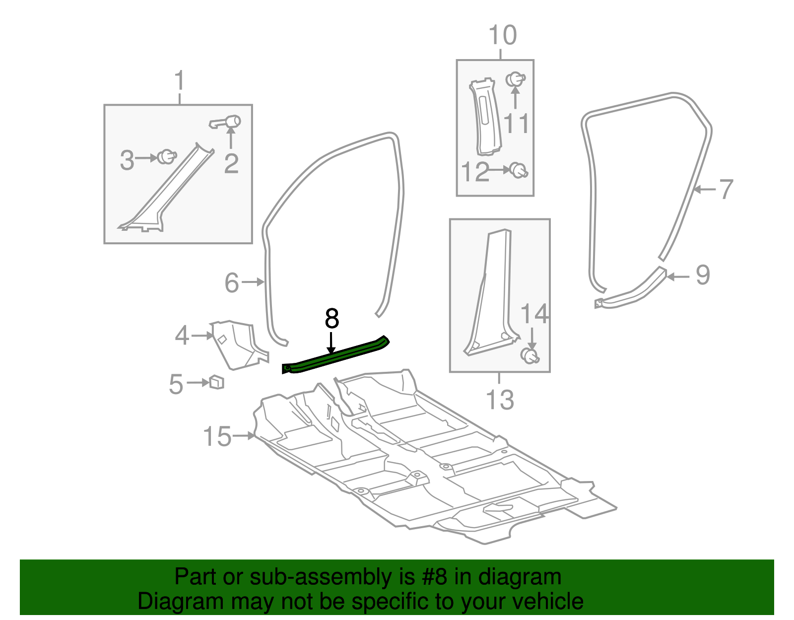 2008-2014 Scion xD Scuff Plate 67914-52191-B0 | Toyota Parts Center