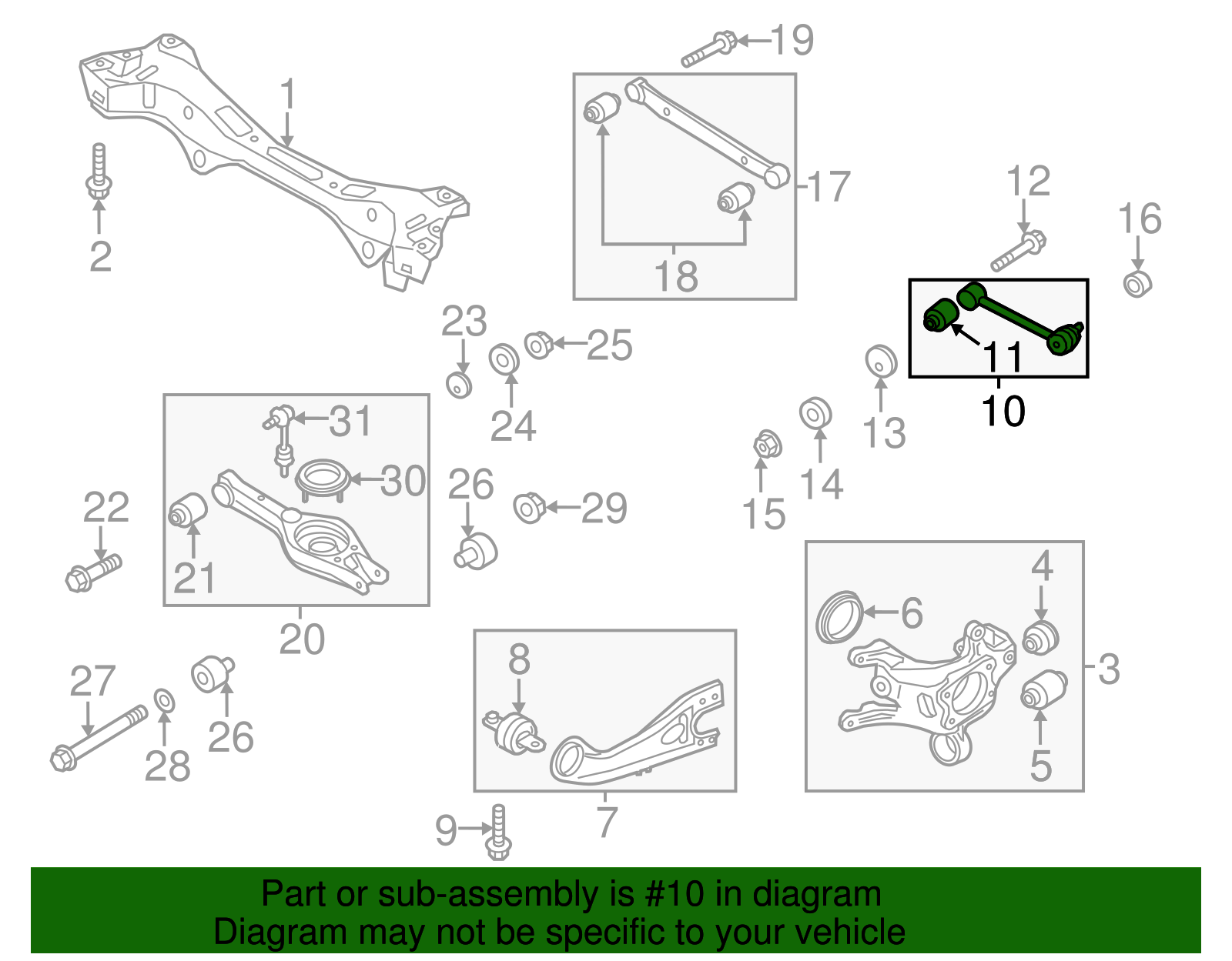 2006-2016 Kia OEM NEW 06-16 Kia Sportage Rondo Upper Lower Rear Assist ...