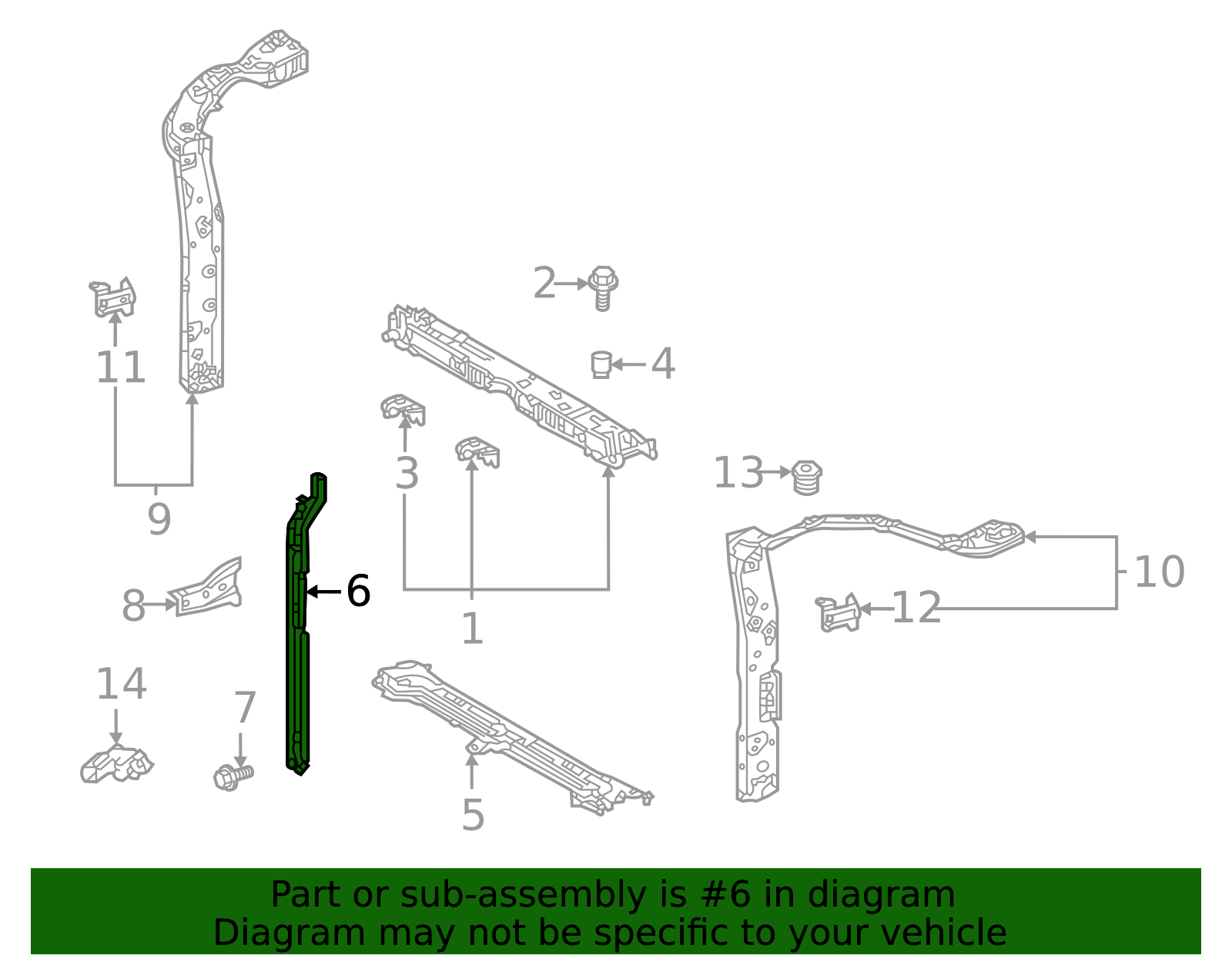 53217-0E080 - Lock Support 2020-2025 Toyota Highlander | Toyota San ...
