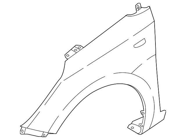 66311-J0000 - Hyundai Fender 2018-2022 Hyundai Accent | Performance ...