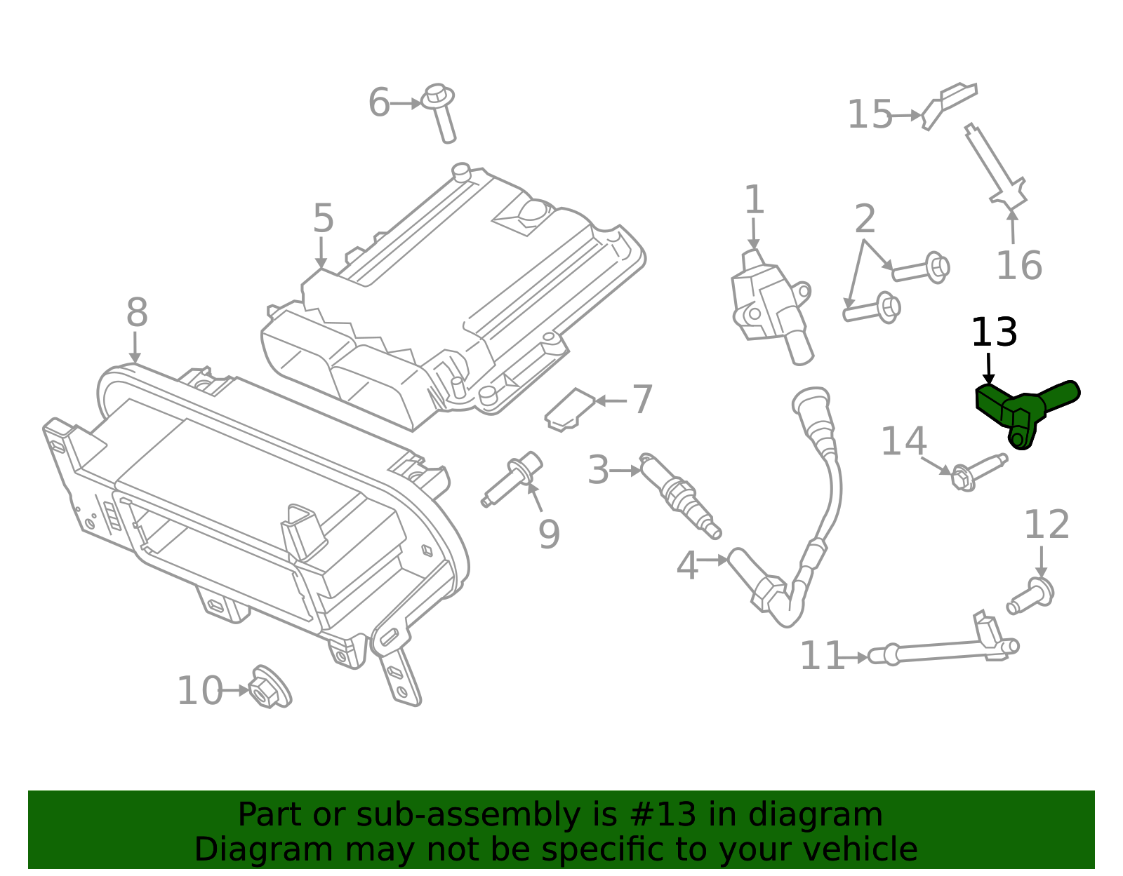 2023-2026 Ford Motorcraft Engine Camshaft Position Sensor DU-111 | OEM ...
