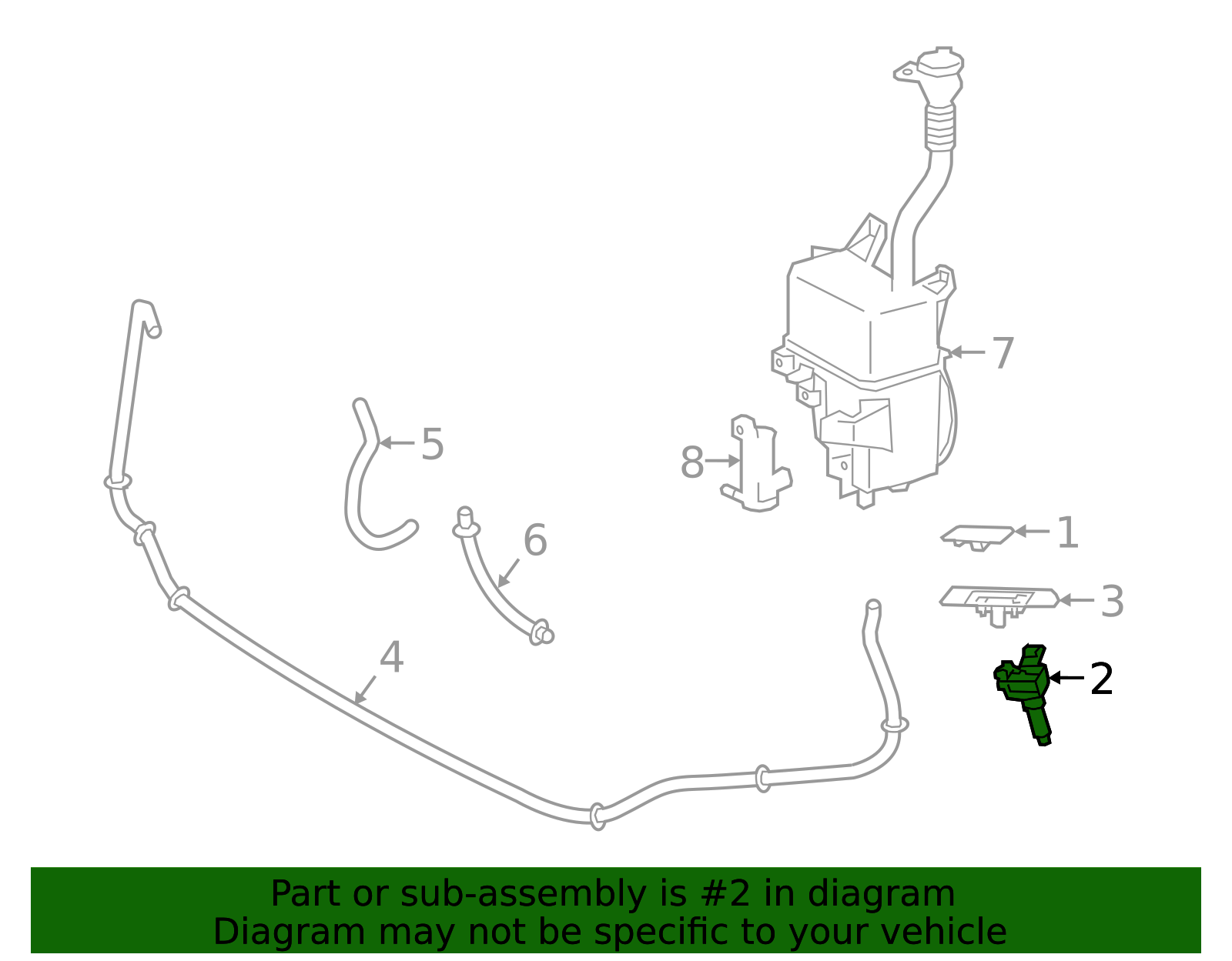85207-48120 - High-Quality Headlight Washer Nozzle for AutoNation Parts