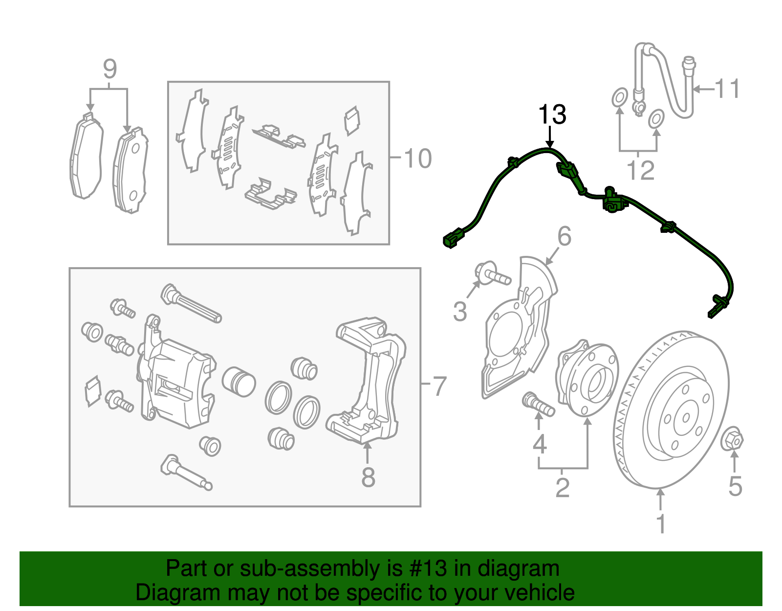 2014-2018 Mazda 3 ABS Sensor B45A-43-70XA | OEM Parts Online