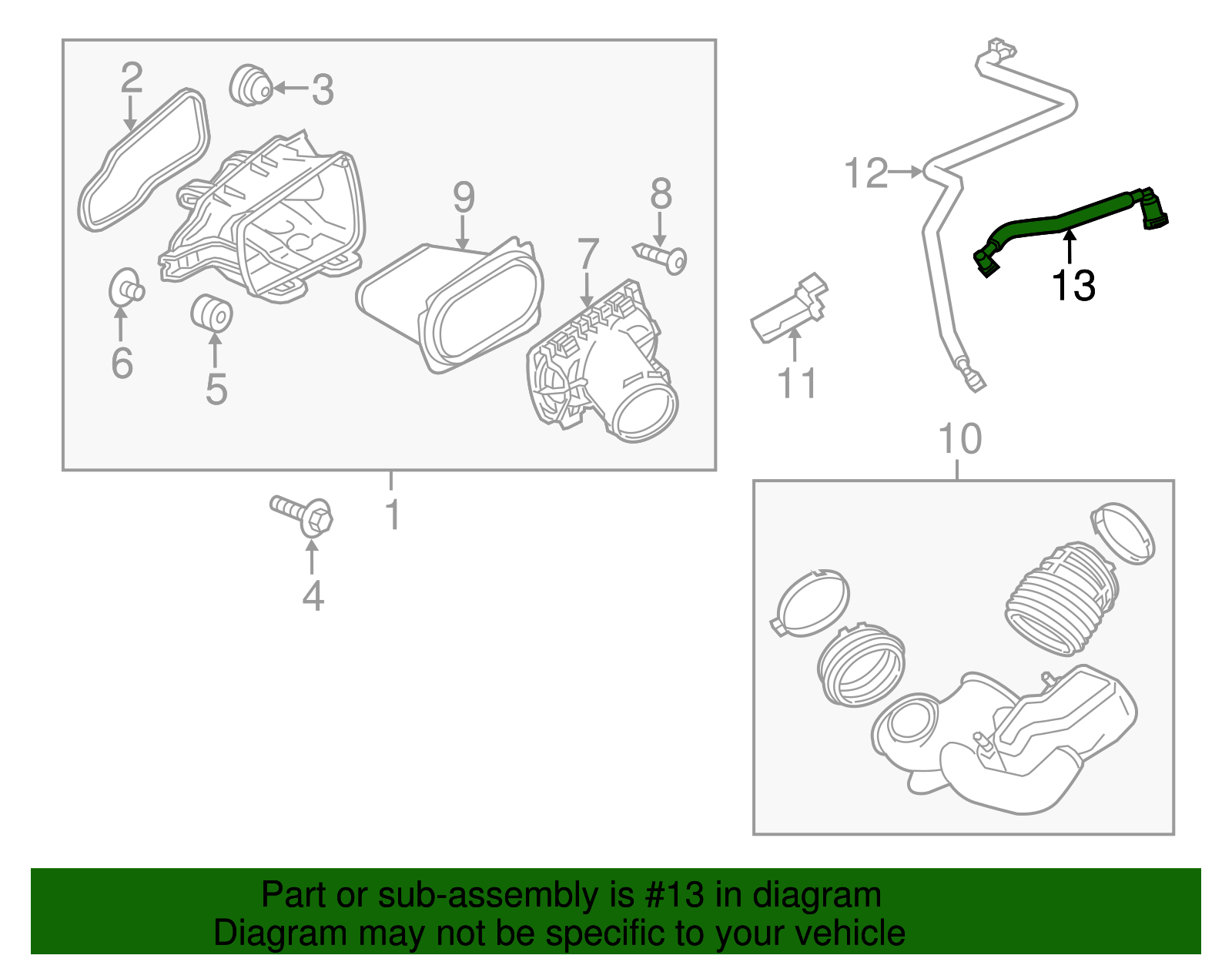 2014-2019 Chevrolet Corvette Driver Side Positive Crankcase Ventilation ...