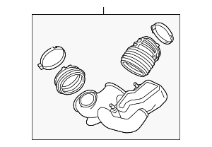 2014-2019 Chevrolet Corvette Air Cleaner Outlet Duct 84092388 ...