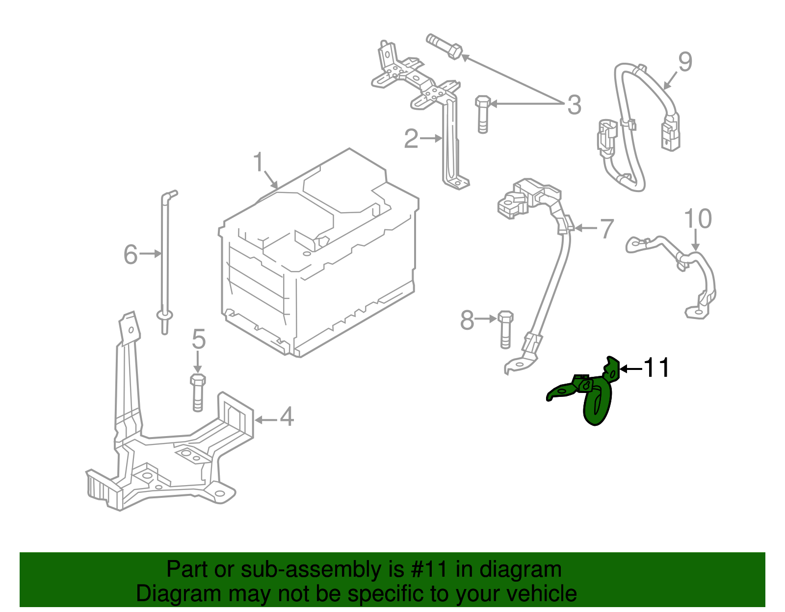 91860-D4010 - Ground Cable 2017-2020 Kia Optima | Kia.Parts Store