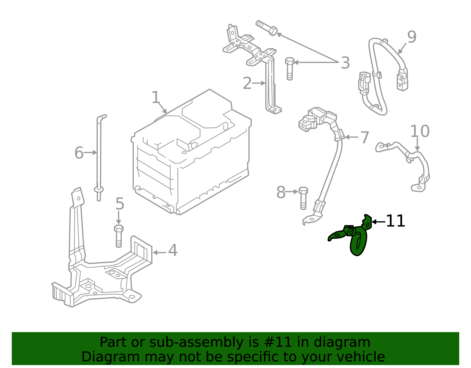 91860-D4010 - Ground Cable 2017-2020 Kia Optima | Kia.Parts Store
