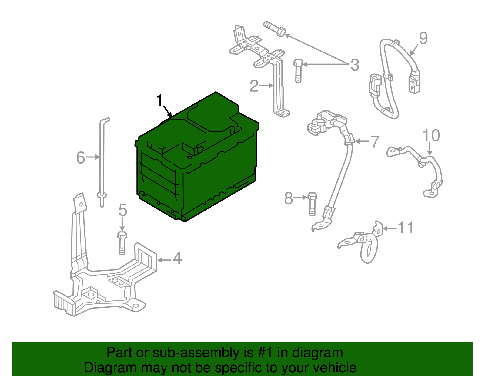 2017-2020 Kia Optima Battery 37110-4R000 | TascaParts.com