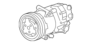 2012-2017 Buick Verano Air Conditioning Compressor Kit with Valve and ...