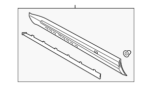 2020-2025 Ford Lower Molding LB5Z-7820878-AC | Varsity Ford