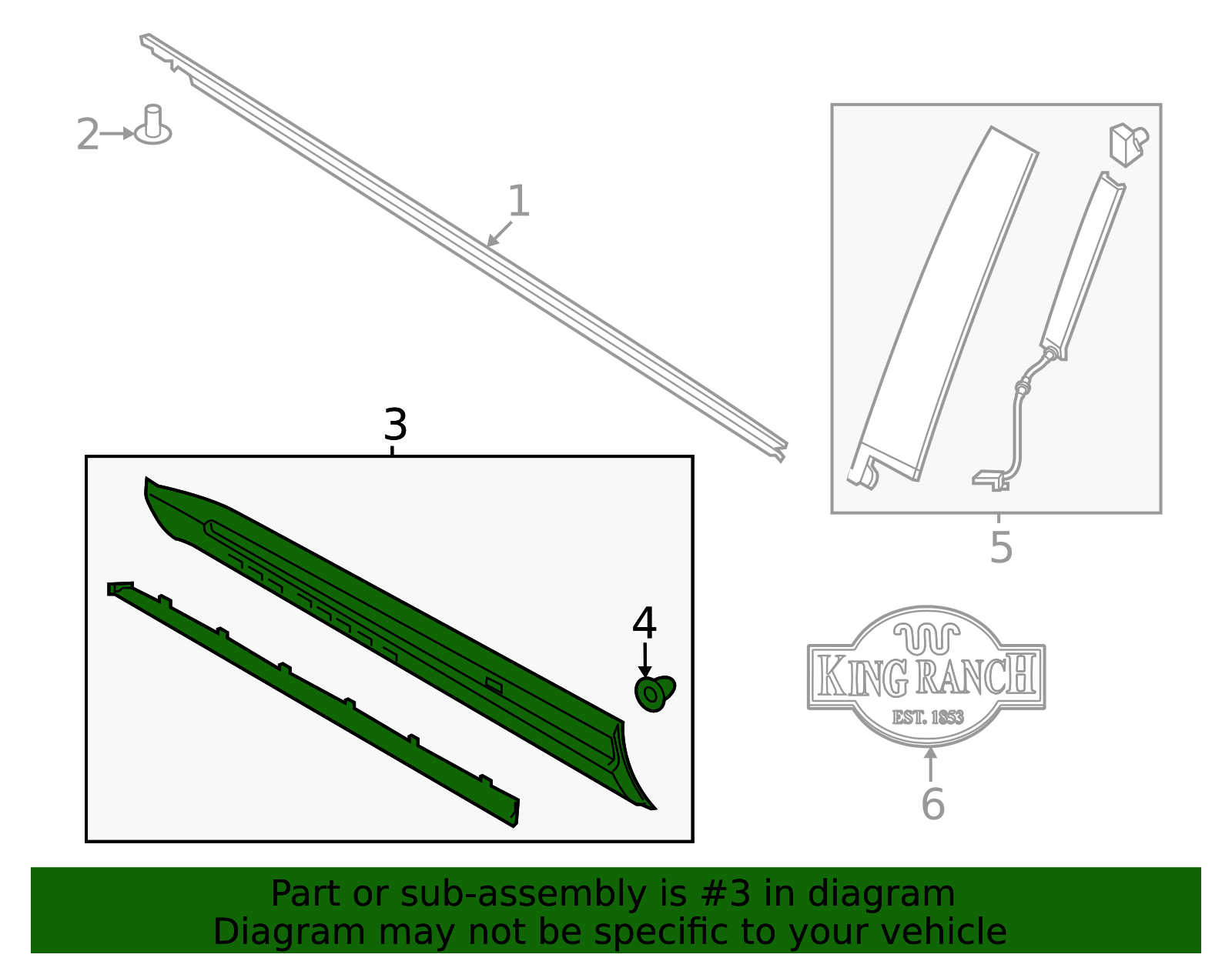 LB5Z-7820878-CC - 2020-2024 Ford Explorer - Lower Molding | Dealer Auto ...