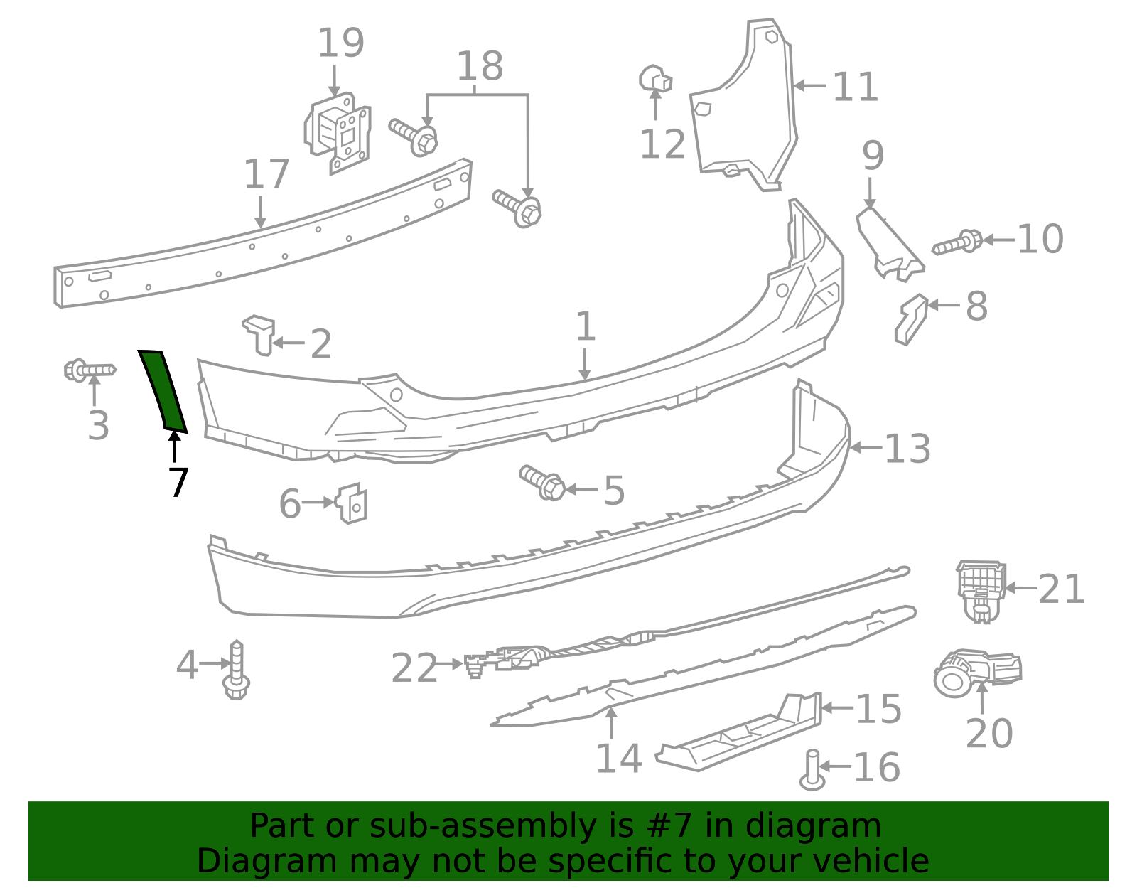 Bumper Cover Spacer Panel (Right, Rear) 52161-0R020 | Toyota Parts Center