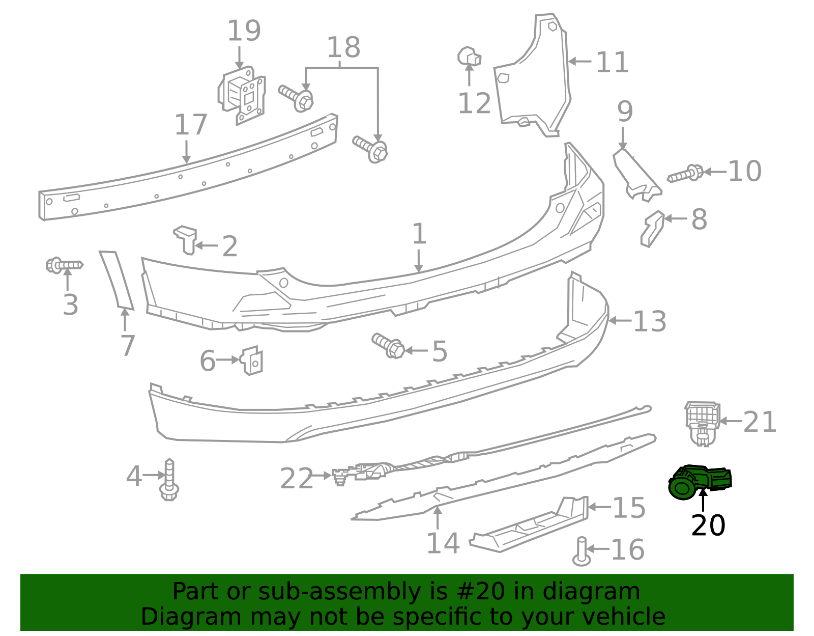 2018 Toyota RAV4 Reverse Sensor 89341-0R050-D2 | Toyota Parts Center