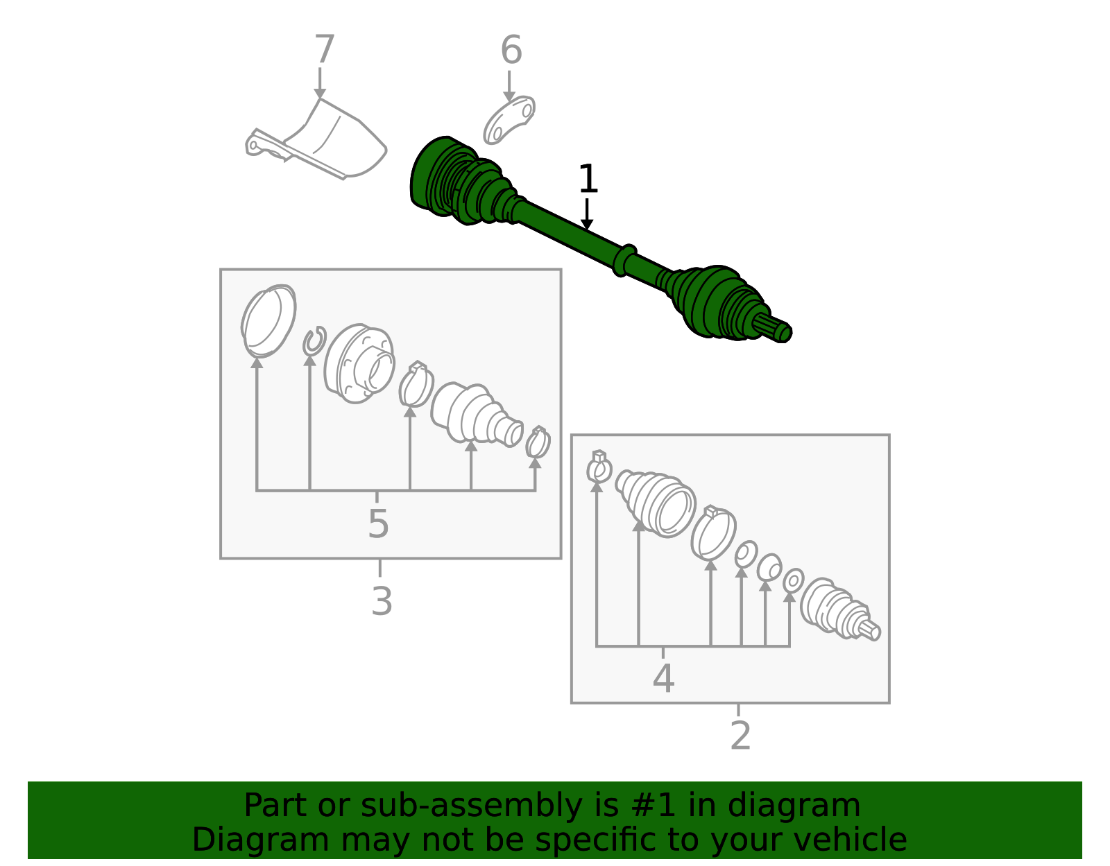Axle Assembly 5C0-407-272-CP | VW Direct Auto Parts