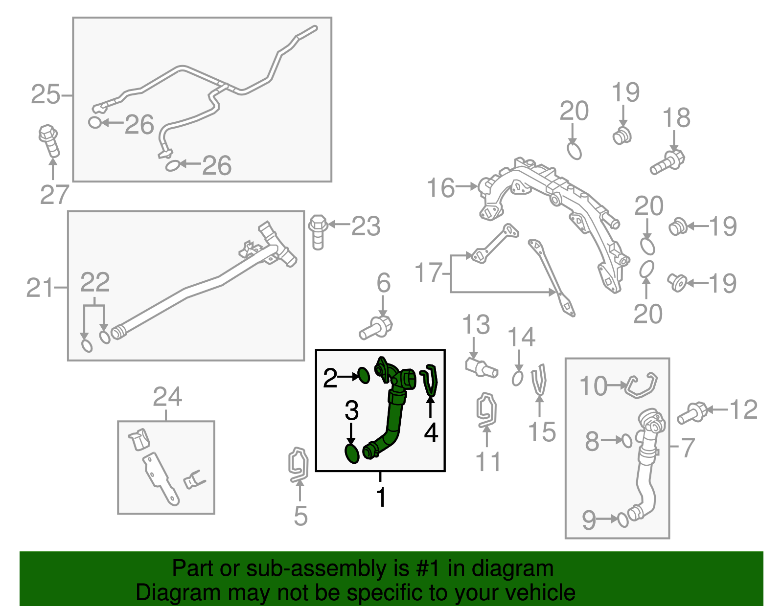 2010-2016 Porsche Panamera Inlet Hose 970-106-232-01 | Sunset Porsche Parts