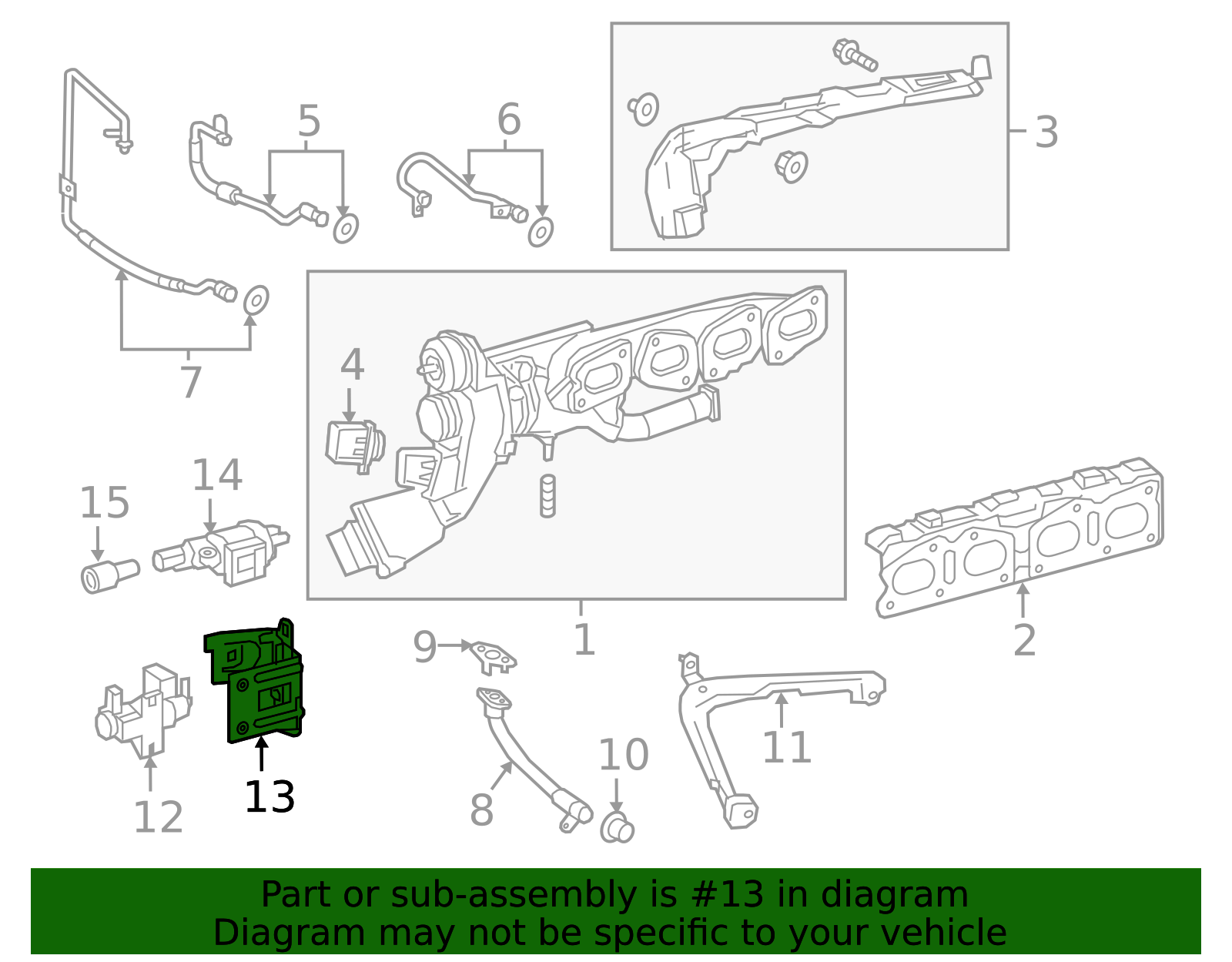 2016-2019 INFINITI Actuator Assembly Mount Bracket 14481-HG00A | INFINITI