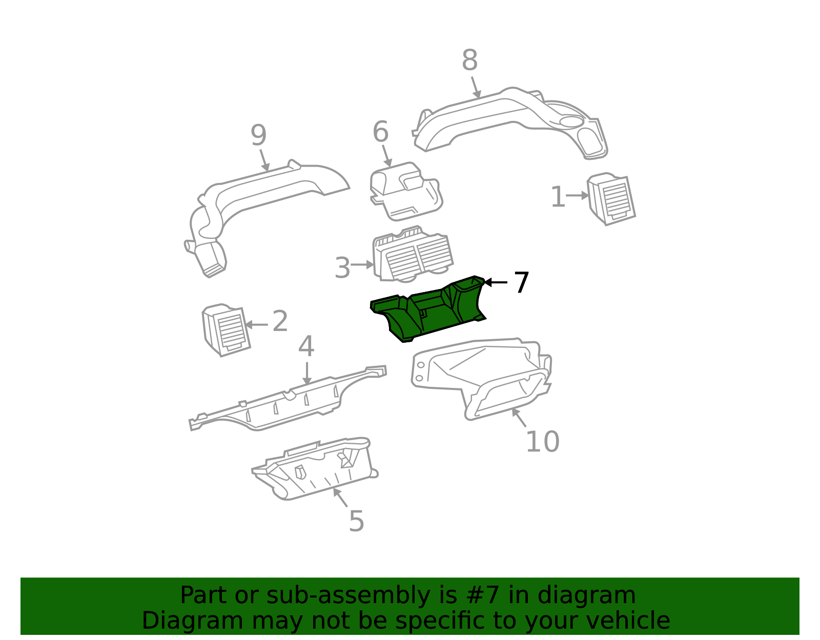 2005-2010 Scion tC Heater Duct 55845-21020 | MotorMotor
