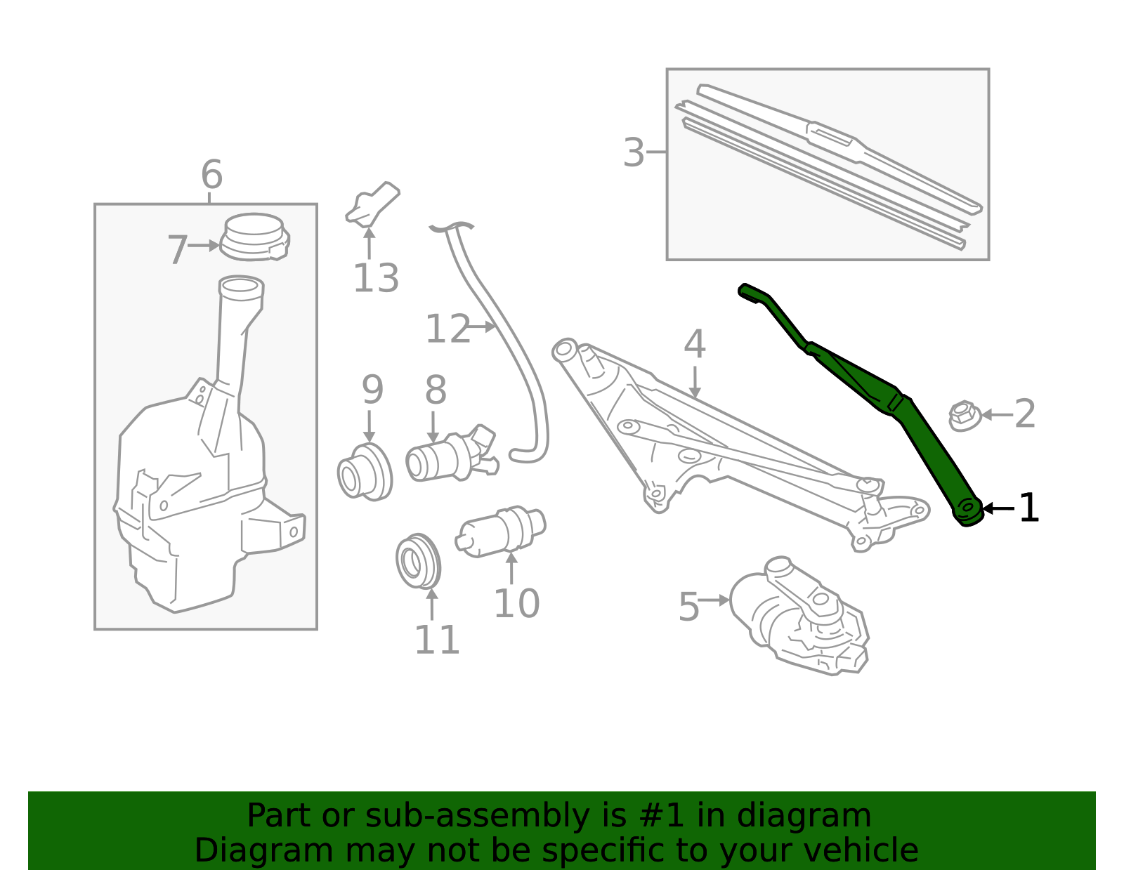 Wiper Arm 85221-33250 | OEM Parts Online