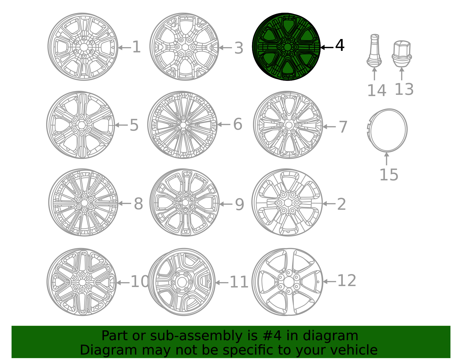 2022-2025 Jeep Wheel, Alloy 04755409AB | Mopar Parts Canada