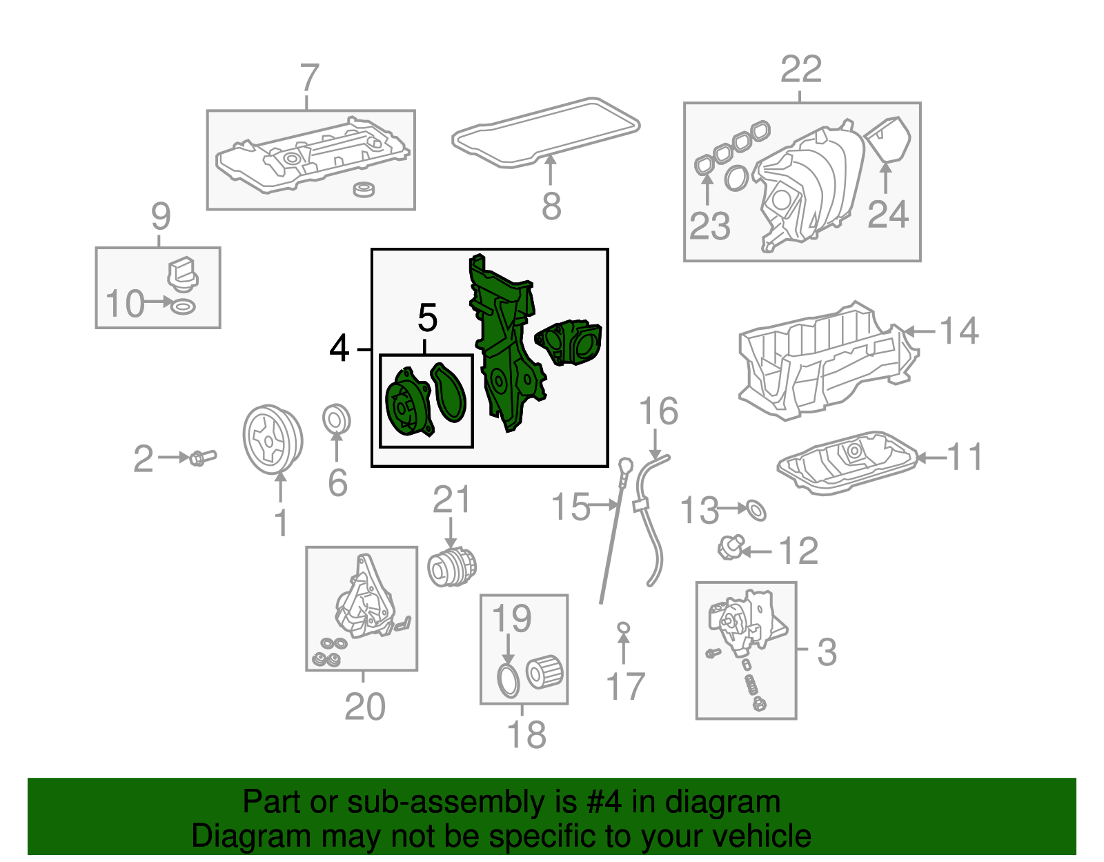 11310-37021 - Timing Cover - 2008-2014 Scion xD | Nucar Toyota Parts