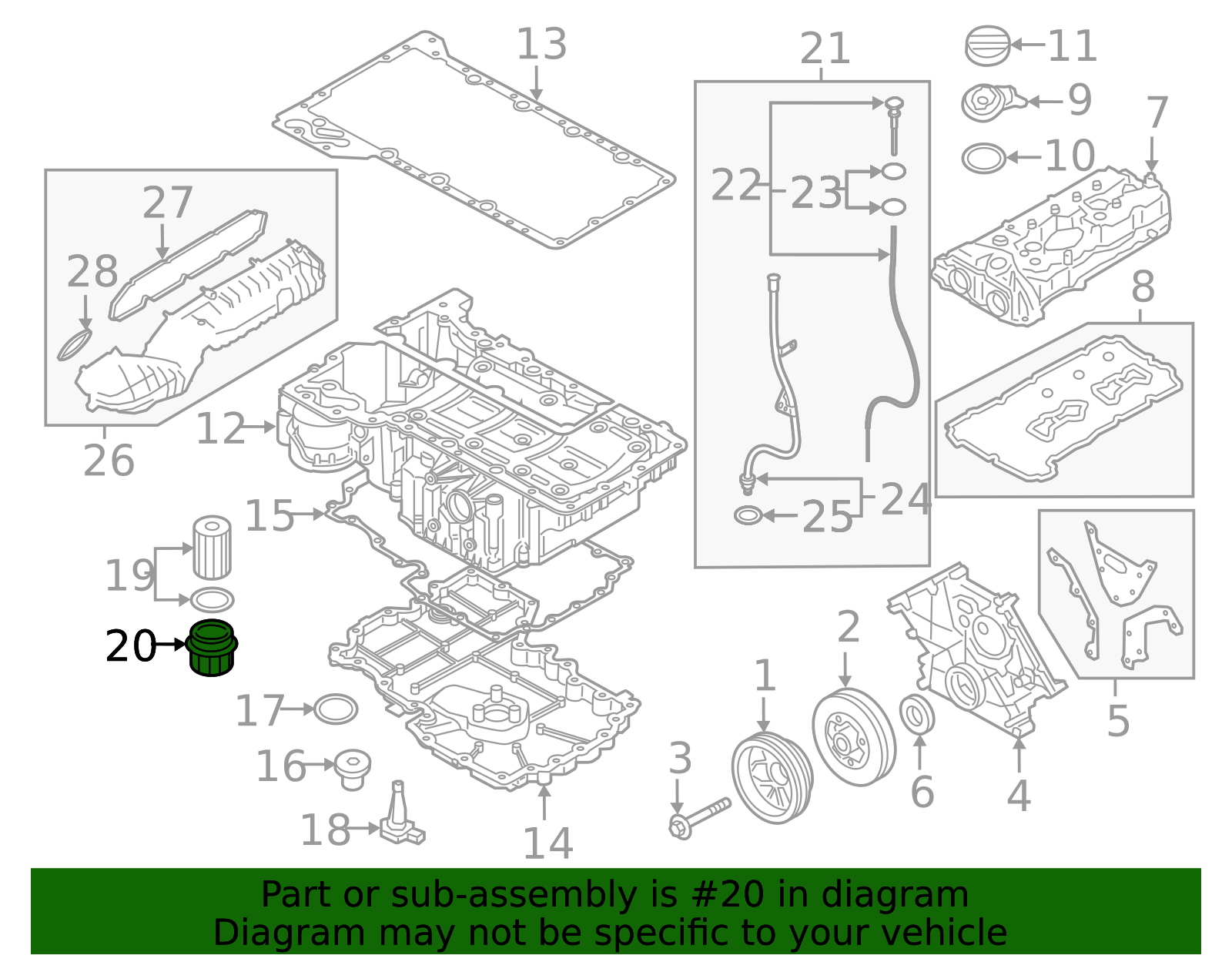 Genuine BMW 11-42-5-A34-A34 | Oil Filter Cap with Drain Plug | FREE ...