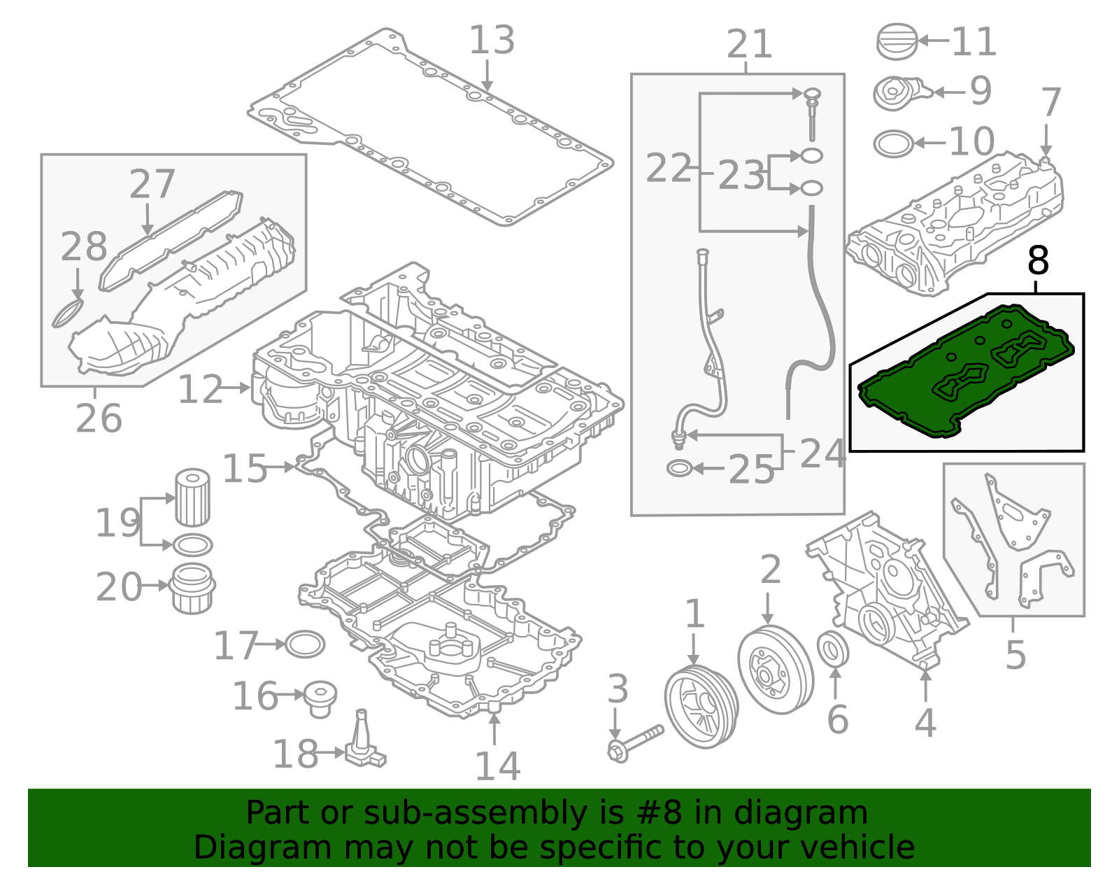11128636546 - 2016-2025 BMW Valve Cover Gasket (11-12-8-636-546) | BMW ...