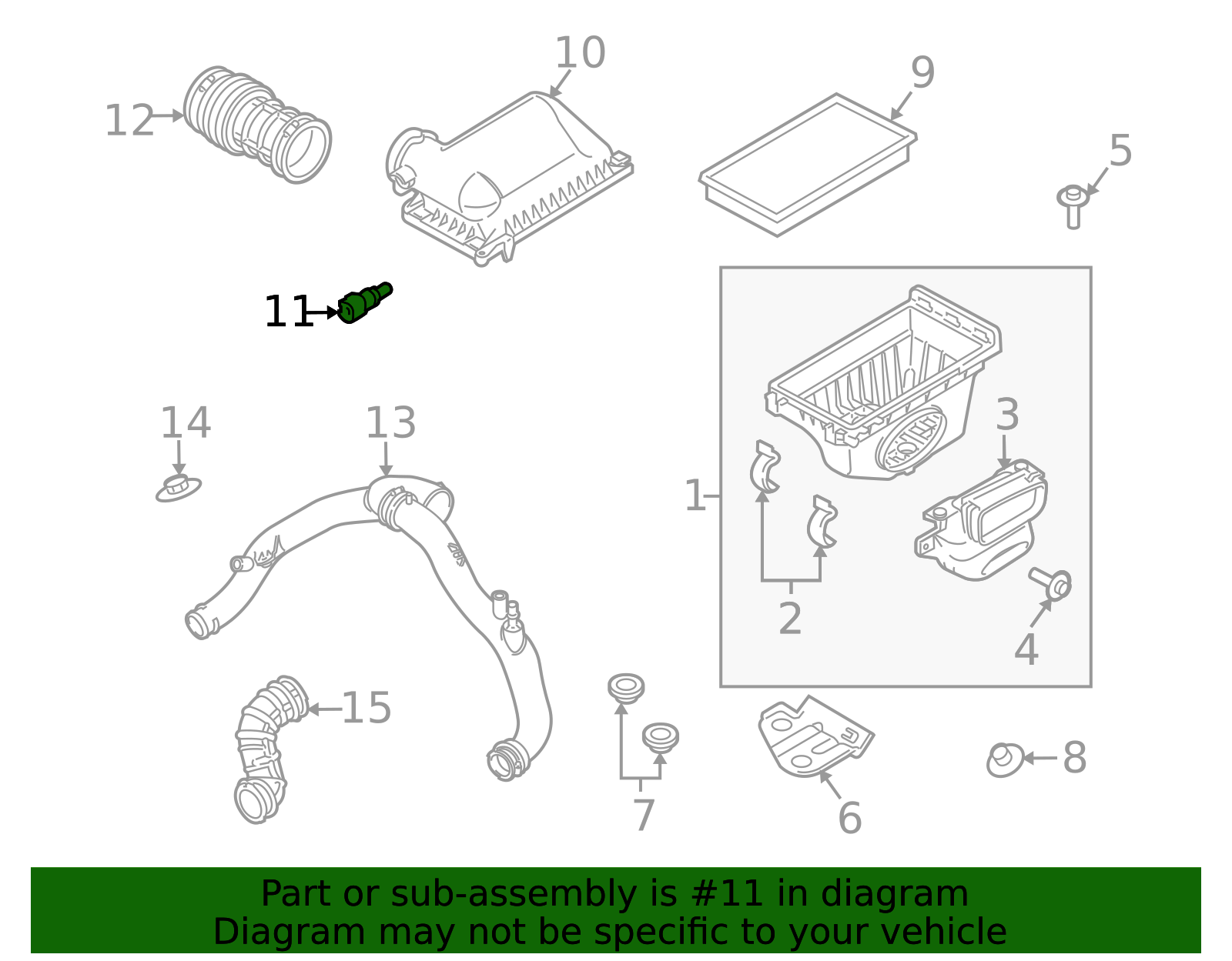Air Intake Temp Sensor AA5Z-12A697-A | Village Ford