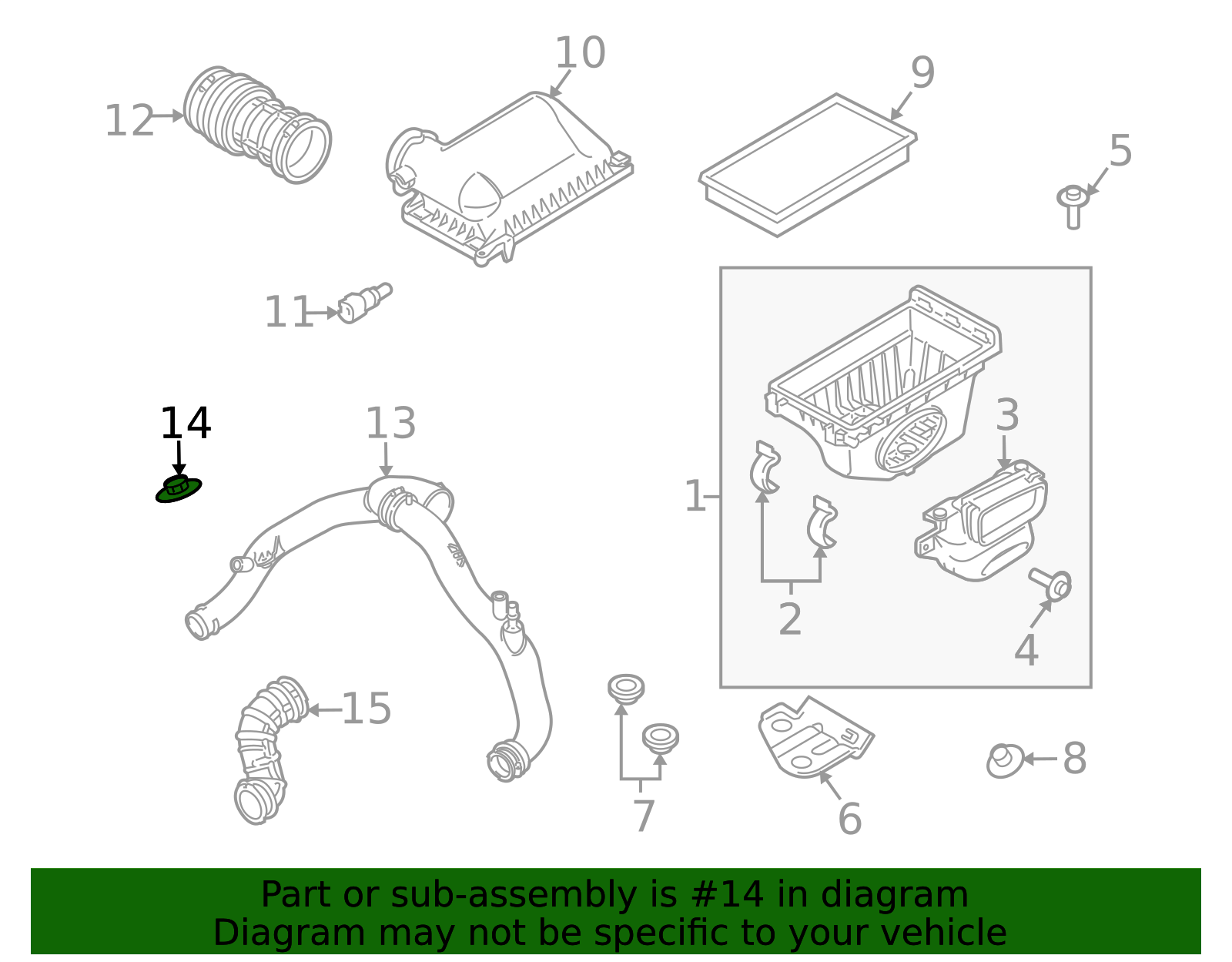 2001-2022 Ford Engine Air Intake Hose Nut N621904-S424 | Ford OEM Parts ...