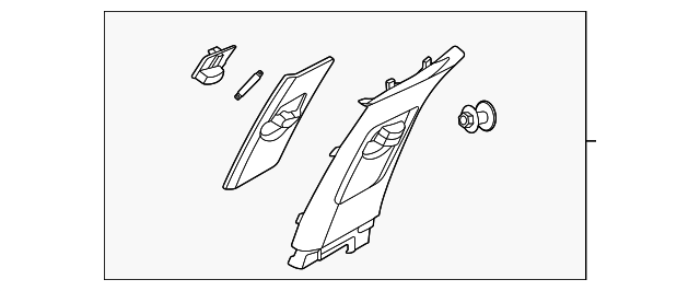 2021-2024 Genesis GV80 Upper Center Pillar Trim 85830-T6000-DUE ...
