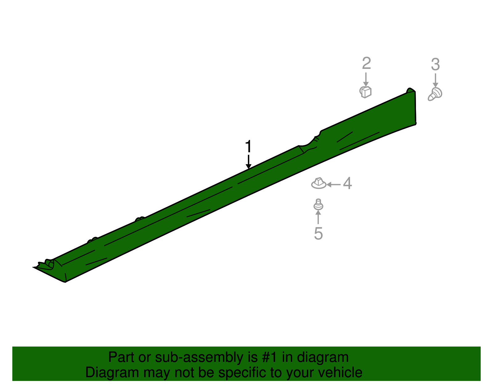 87754-2C000 - Rocker Molding 2003-2008 Hyundai Tiburon | Group 1 Auto Parts