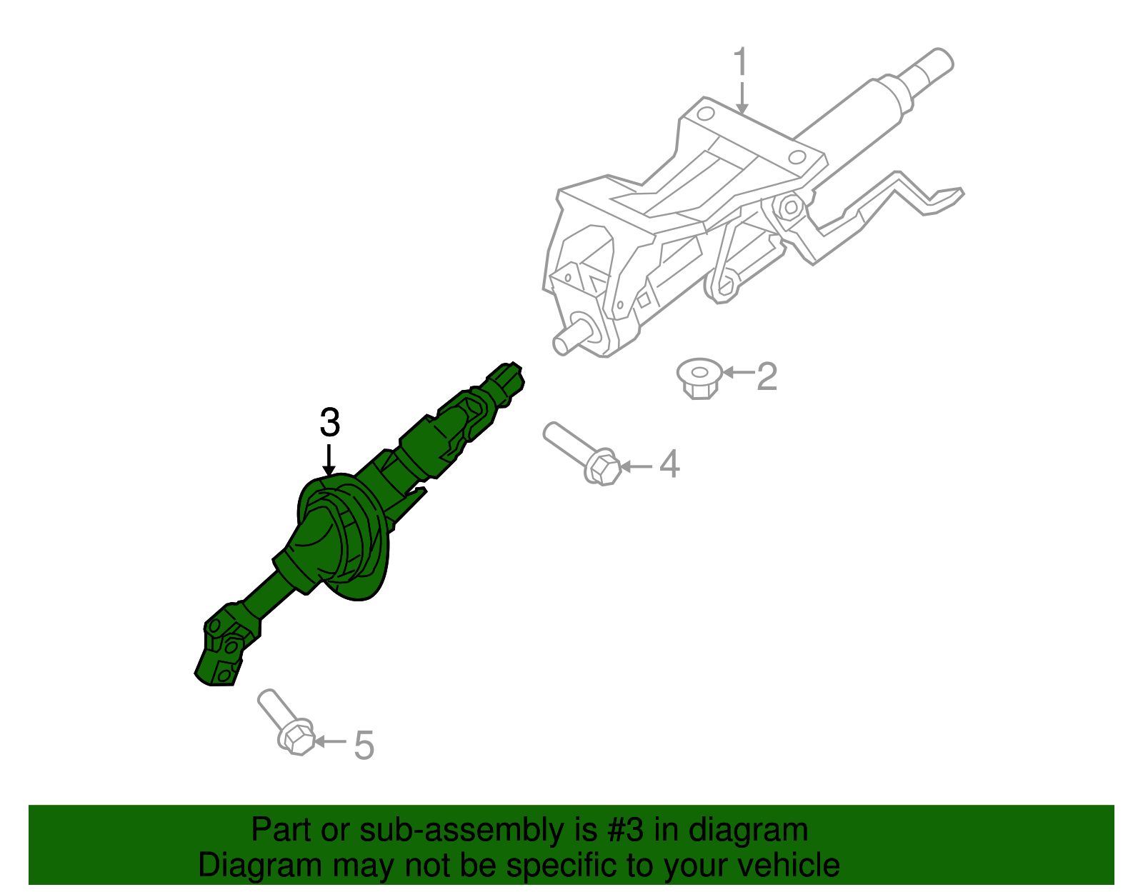 2010-2017 GM Intermediate Steering Shaft 84168484 | Shop Matick Buick GMC