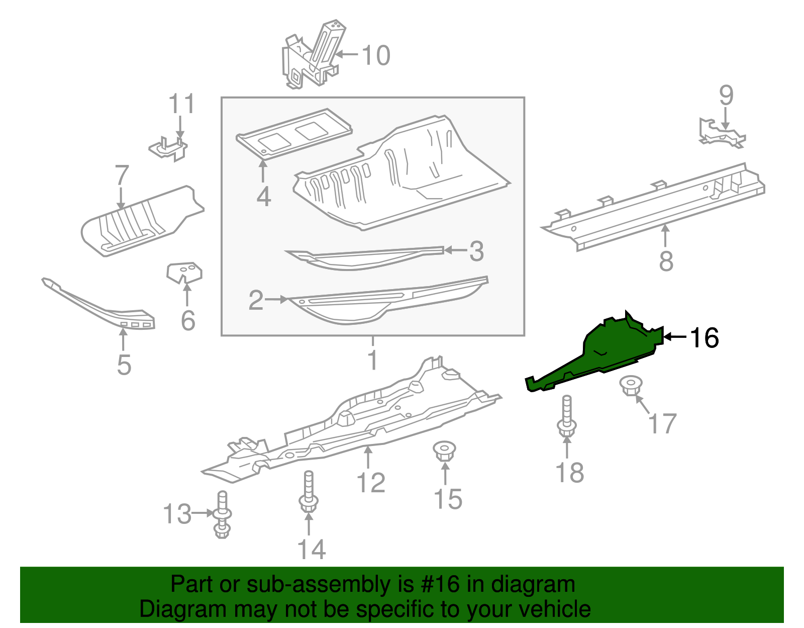 166-680-42-01 - Rear Shield 2013-2019 Mercedes-Benz | Mercedes-Benz ...