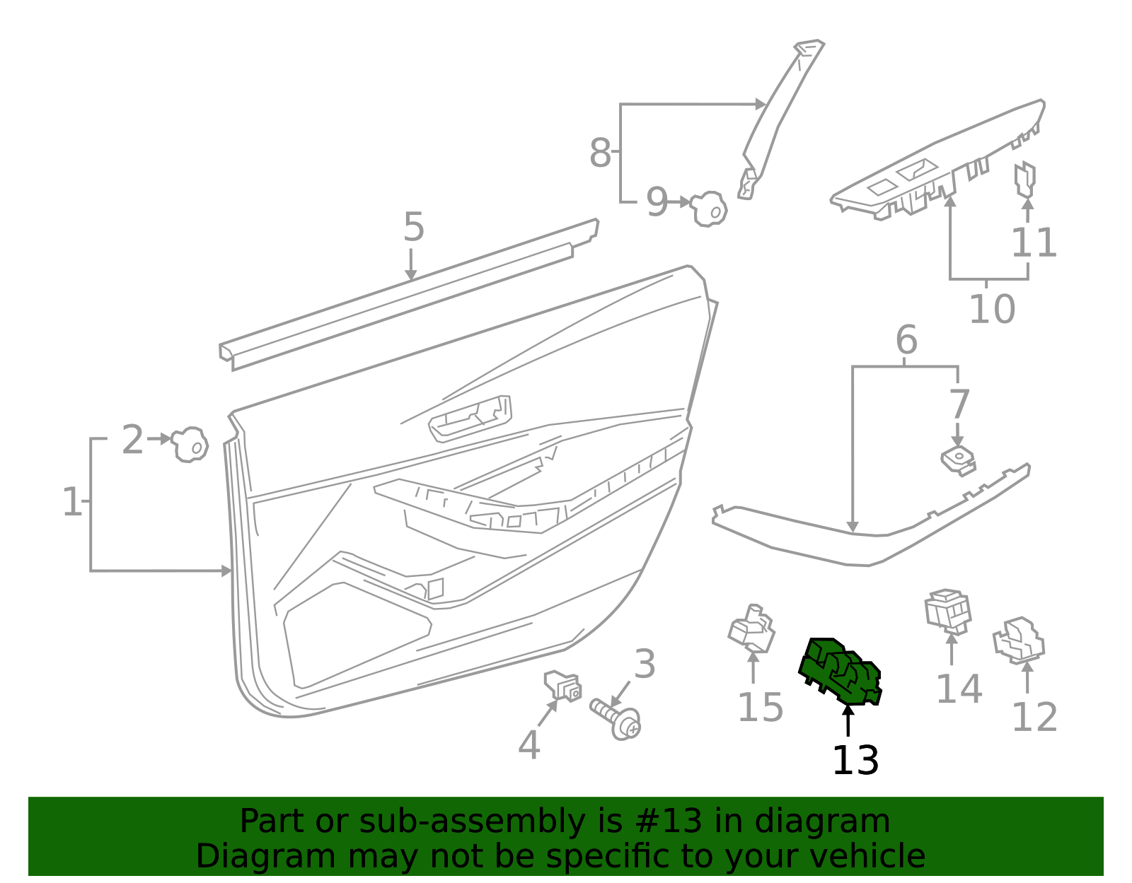 2023-2025 Toyota Window Switch 84040-16020 | Toyota Parts Center