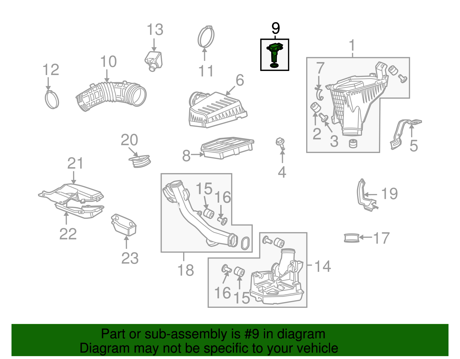 2008-2021 Honda Mass Air Flow Sensor 37980-RLF-013 | Honda Factory Parts