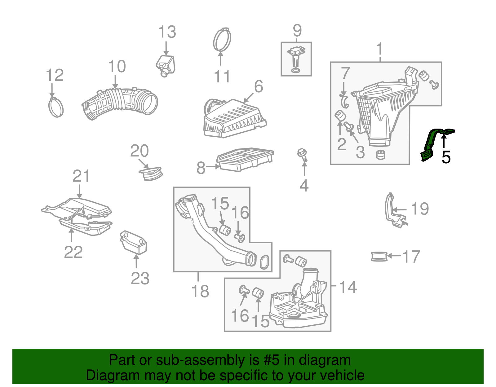 17261-R40-A00 - 2008-2015 Honda - Stay Air Cleaner | Honda Parts Cheap