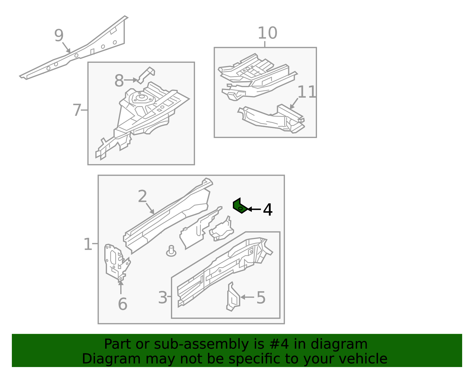 KD53-53-358A - 2016-2024 Mazda - Outer Rail Lower Bracket | Mazda Part ...