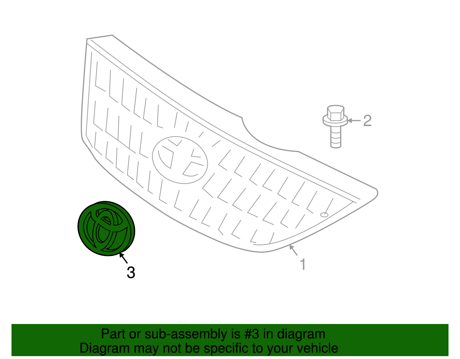 75311-AA040 - Emblem 2004-2015 Toyota | Group 1 Auto Parts