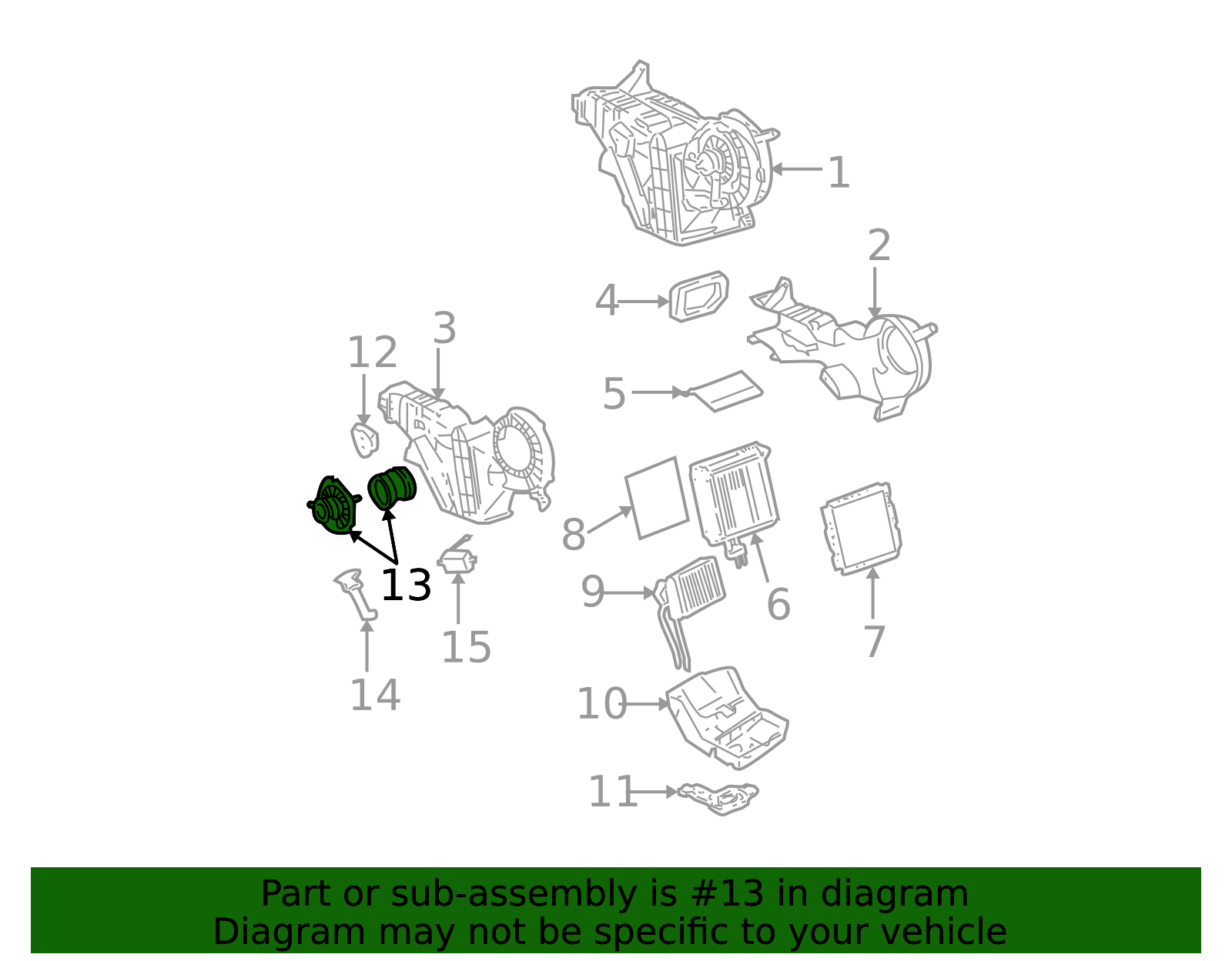 2000-2020 GM Heating and Air Conditioning Auxiliary Blower Motor ...