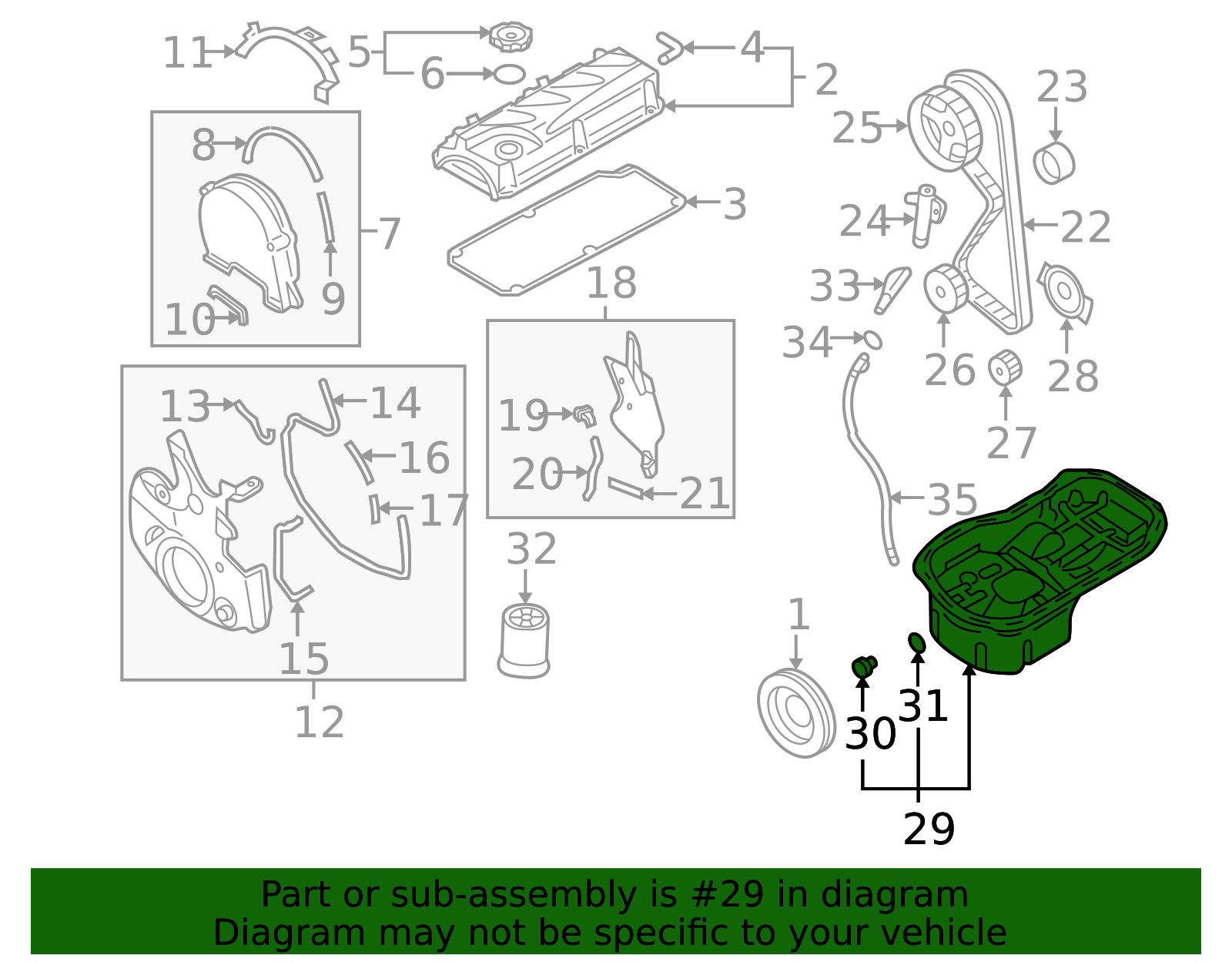 MN195078 - Oil Pan 2003-2006 Mitsubishi | Mitsubishi Direct Parts