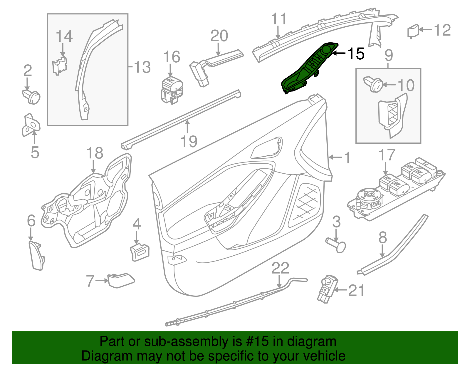 CV6Z-14524-AA - Switch Bezel 2012-2018 Ford Focus | Big 3 Auto Parts