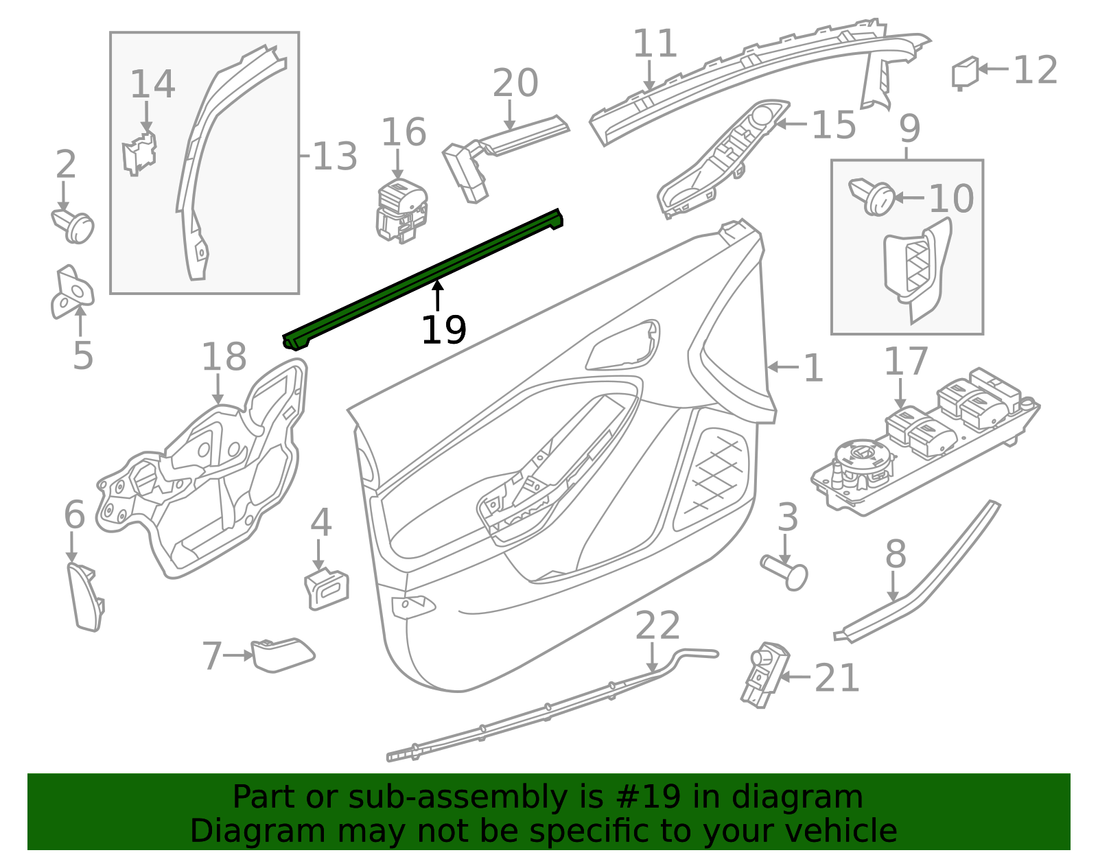 Bm5z 5821453 A 2012 2018 Ford Focus Belt Weather Strip My Ford Parts