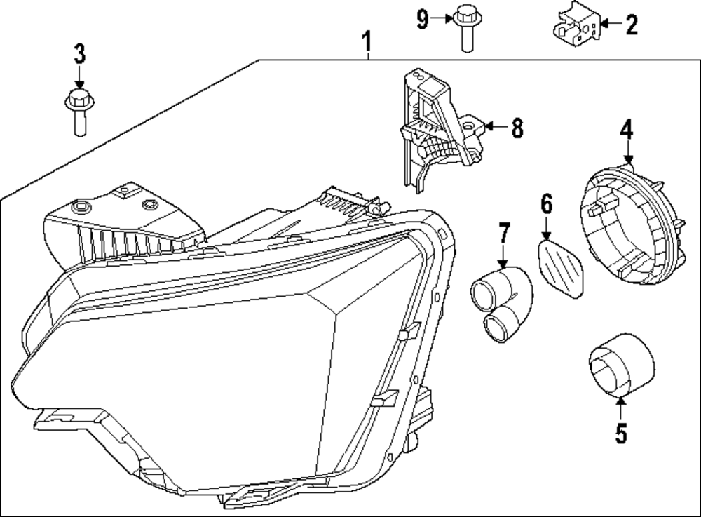 2022-2025 Kia Headlamp Assembly Clip 92173-M6000 | TascaParts.com