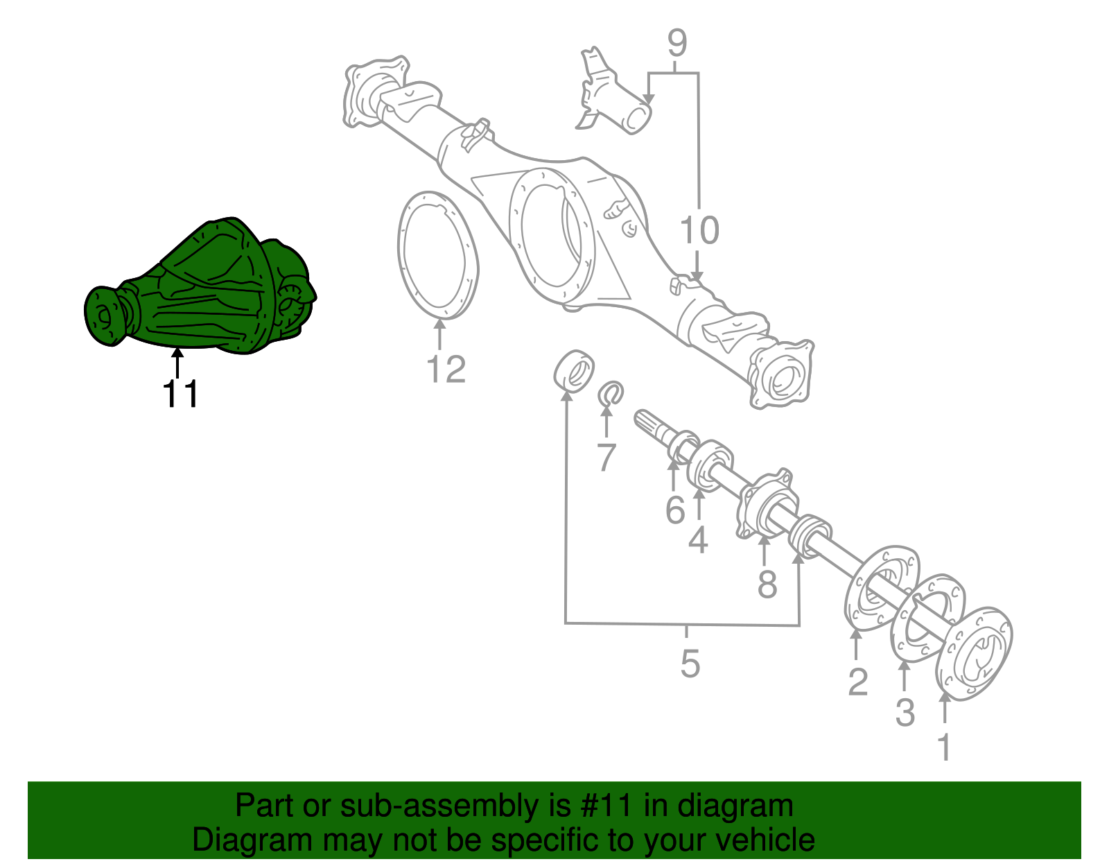 41110-43030 - Differential Carrier - 2001-2004 Toyota Tacoma | Nucar ...