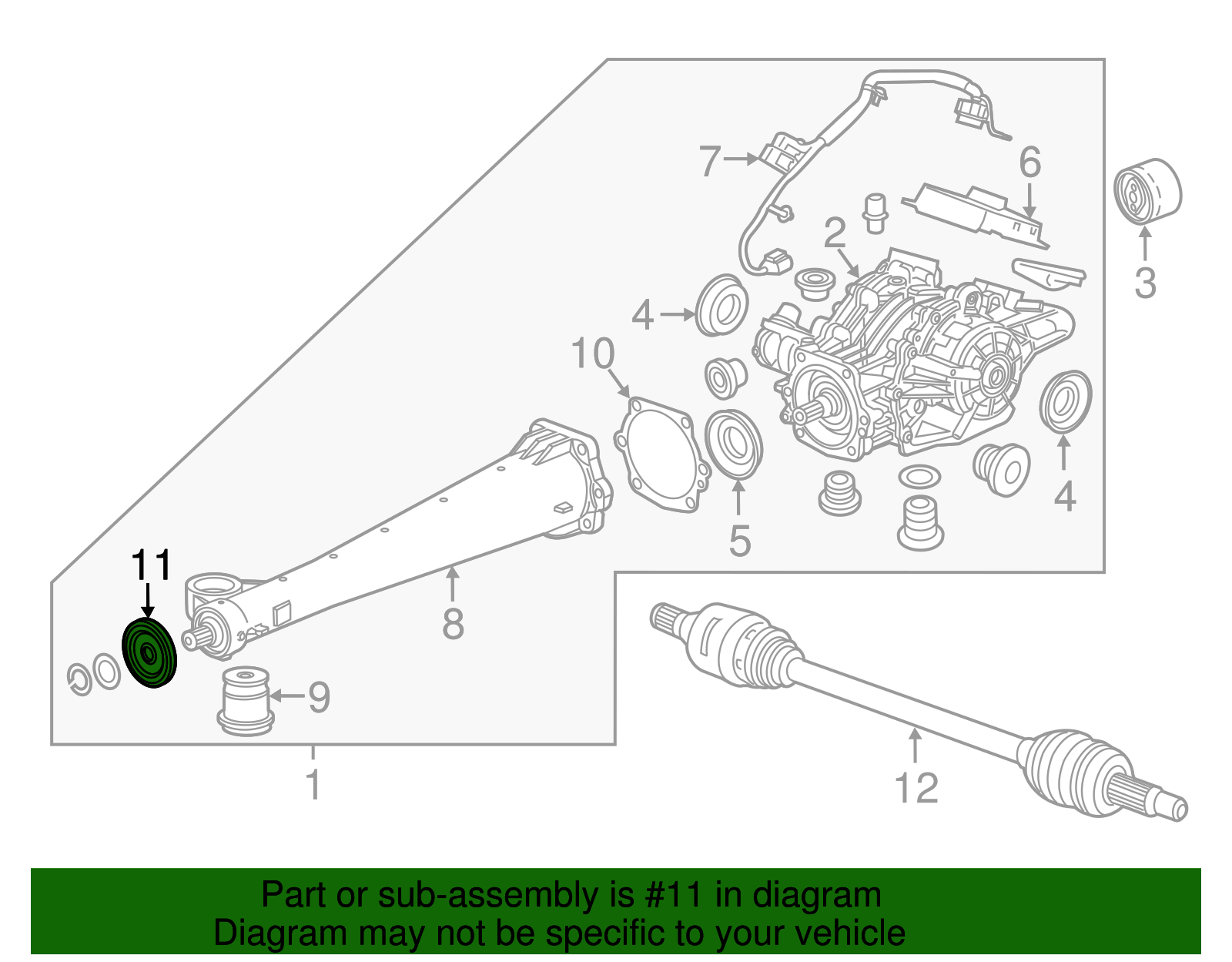 2017-2025 GM Differential Drive Pinion Gear Oil Slinger 23276833 ...