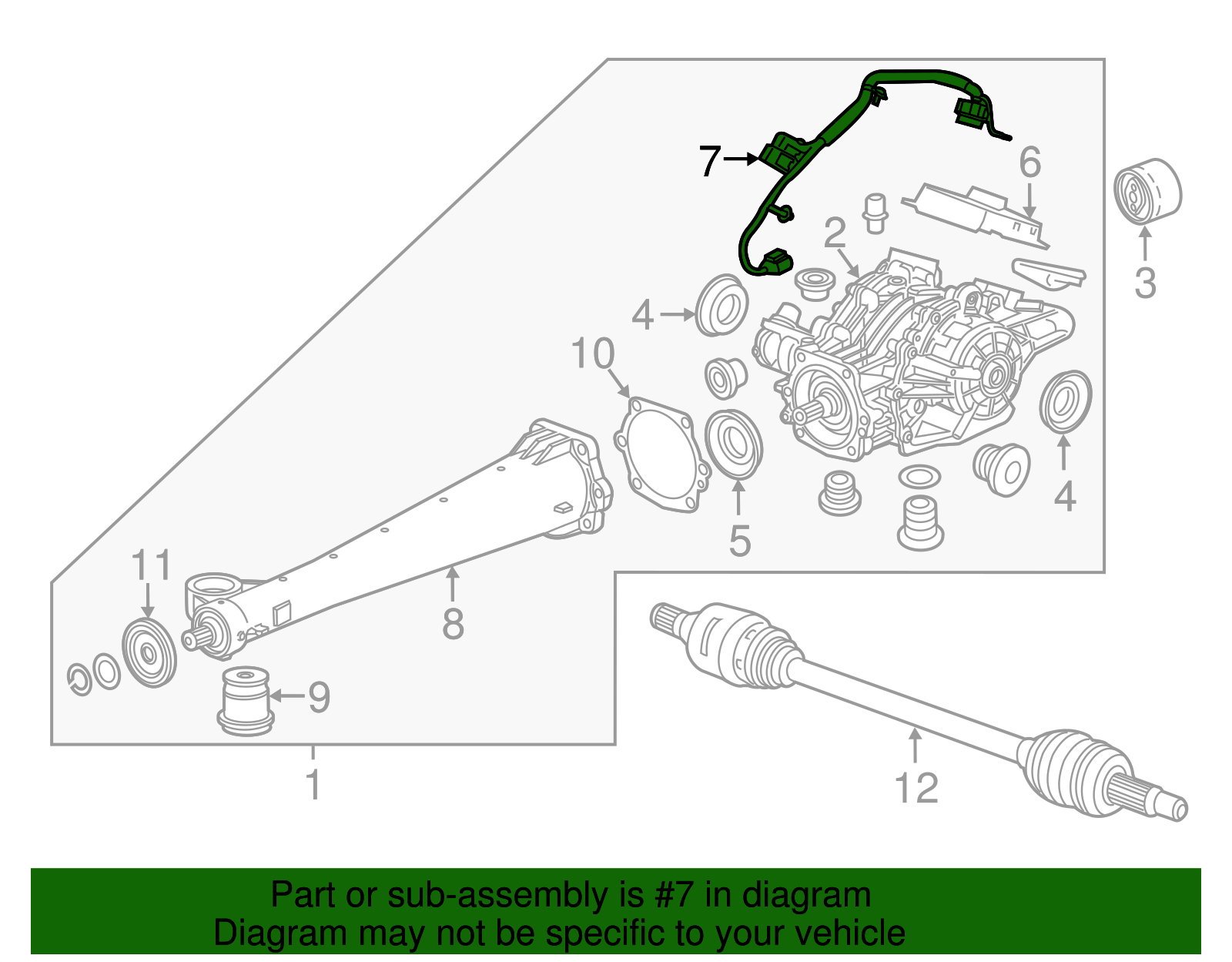 2017-2025 GM Rear Differential Clutch Control Module Harness 84896488 ...