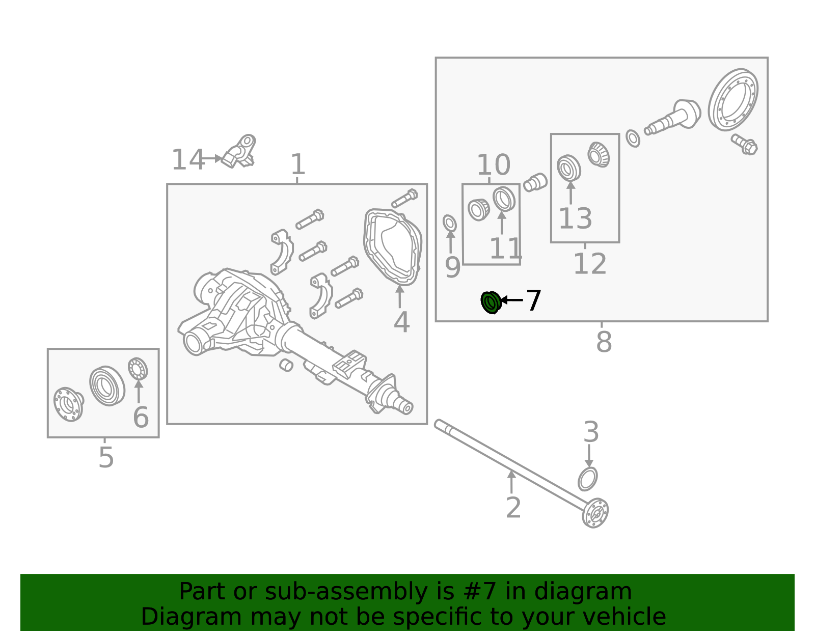 RC3Z-4676-A - Differential Pinion Seal - 2011-2025 Ford | Lasco Auto Parts